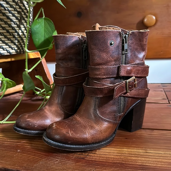 Freebird by Steven | Shoes | Freebird Zipper Boots With Stacked Heel | Poshmark